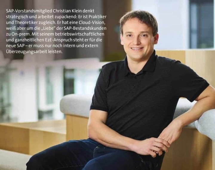 Exclusive interview with SAP board member and COO Christian Klein | E3 ...